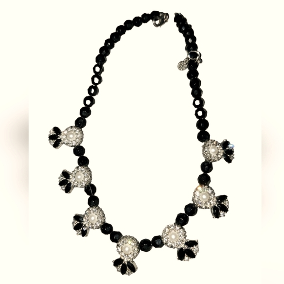 Ruby Rd. | Jewelry | Ruby Rd Black Beaded With Rhinestones Pearls ...